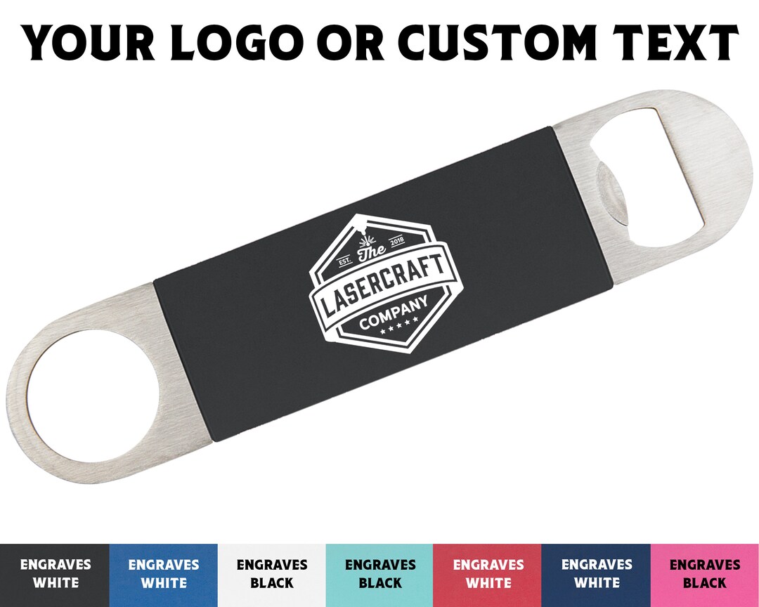 Custom Bottle Opener With Logo or Custom Text Personalized Bottle ...