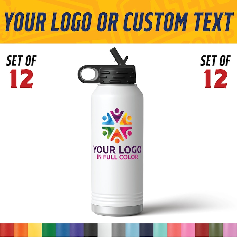 Logo Printed Steel Bottles - Etsy