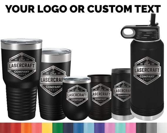 Custom Logo Tumblers Engraved Logo Tumbler Personalized - Etsy
