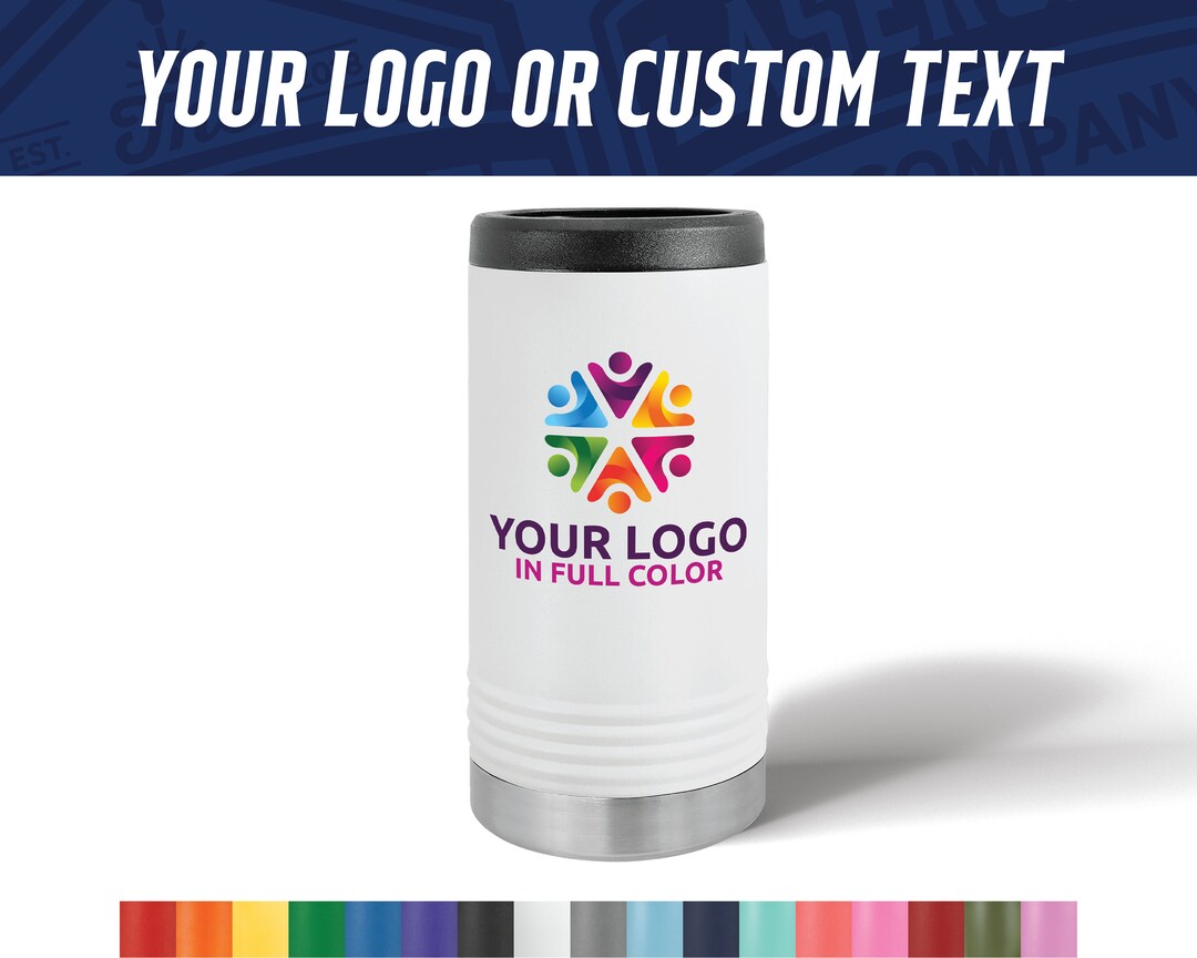 Custom Printed Slim Can Holder With Full Color Logo - Custom Full Color ...