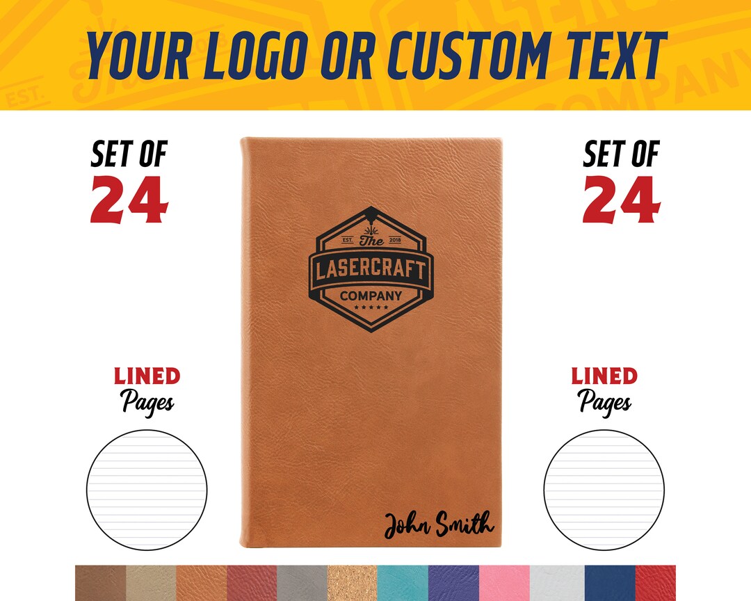 Bulk Journal With Custom Name or Logo - Bulk Logo Journal - Bulk Vegan ...