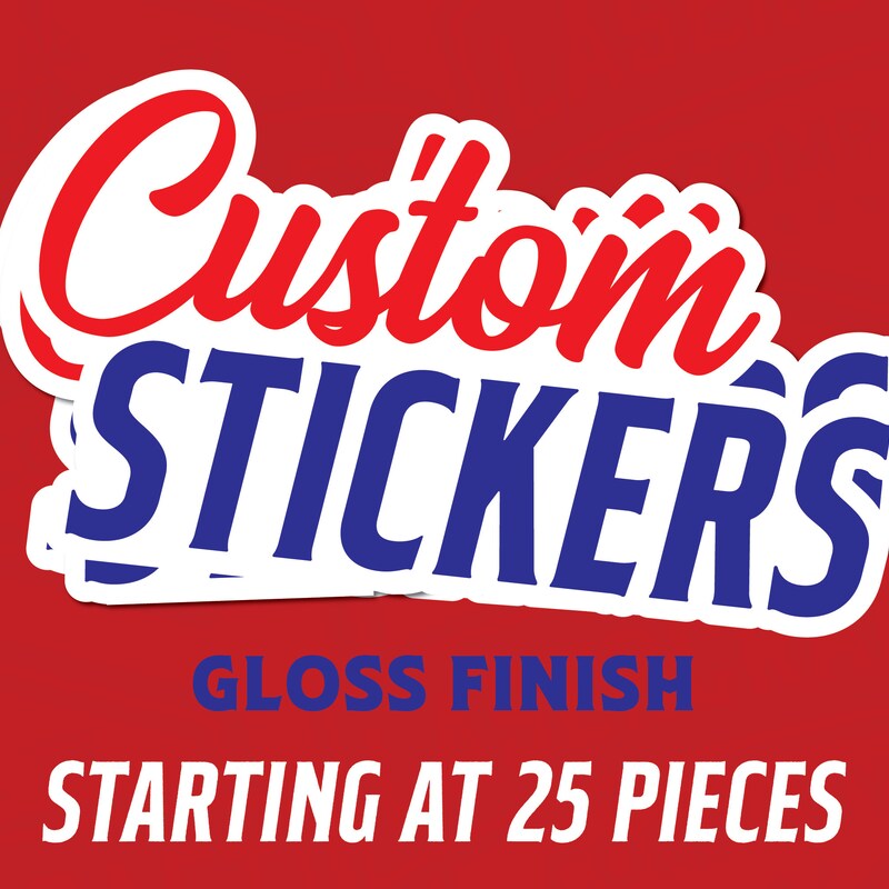 Custom Logo Stickers - Etsy
