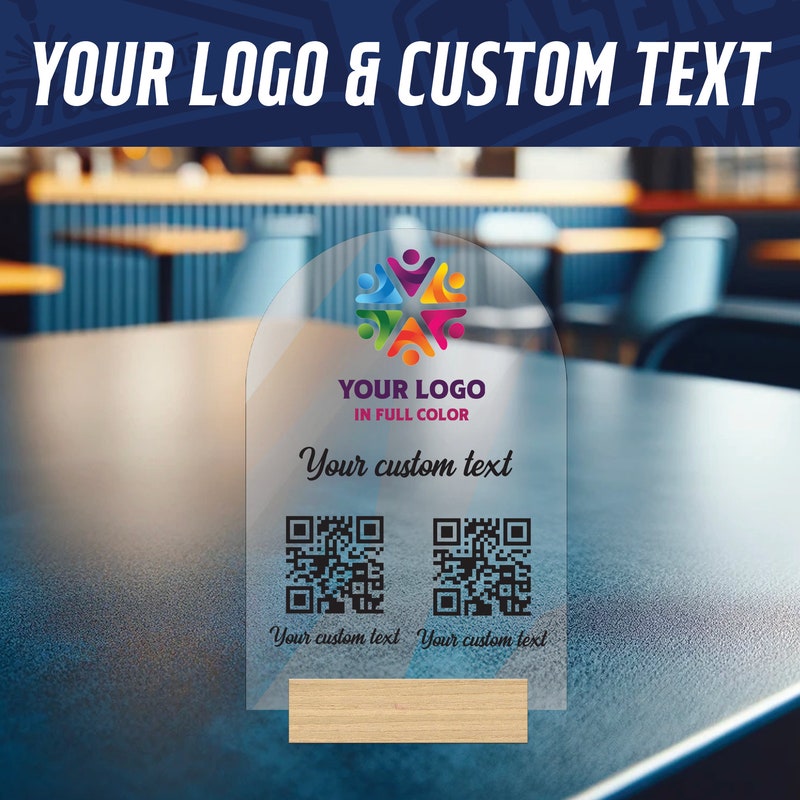 Tabletop Qr Code Sign - Etsy