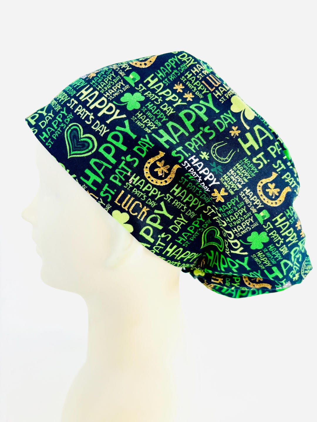 St. Patty’s Luck Women’s Scrub Cap Bucket Surgical Hat | OR Nurse | Vet ...