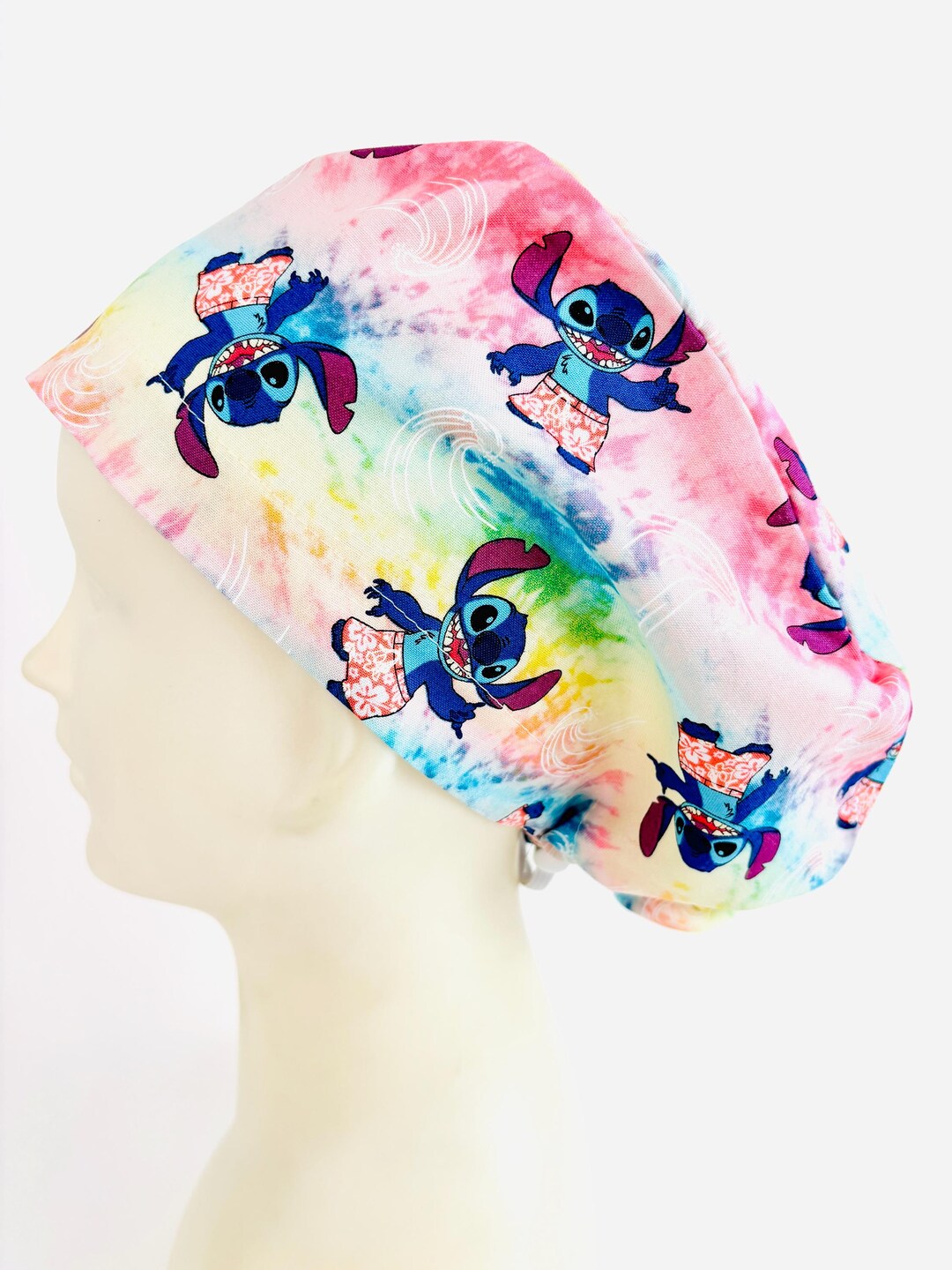 Stitch Disney Women’s Scrub Hat | Ladies Adjustable Euro Surgical Cap ...