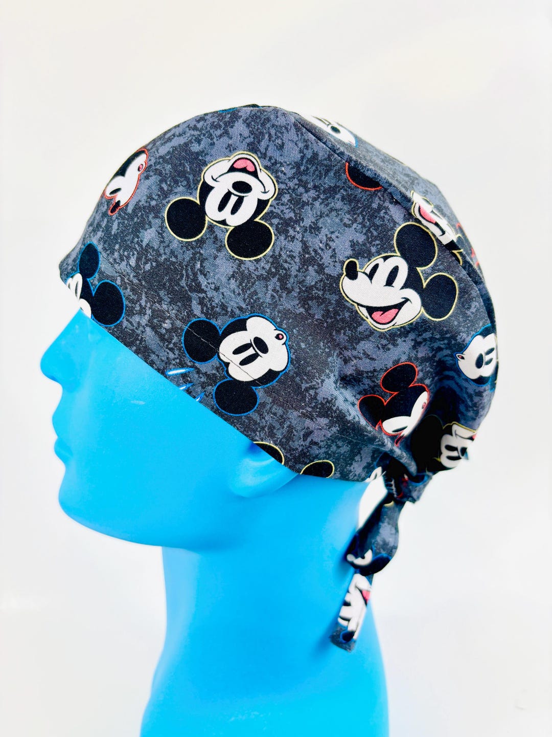 Fitted Mickey Mouse Unisex Pixie Scrub Hat | Mens Ladies Surgical Cap ...