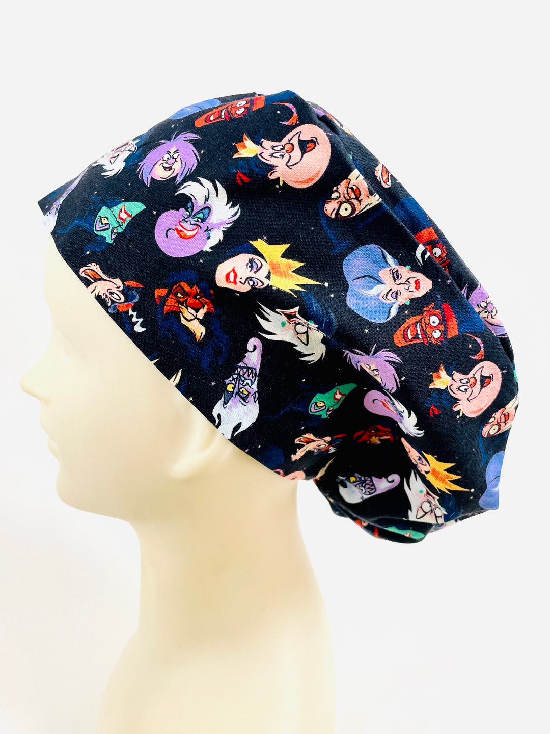 Disney Villain Witches Women’s Scrub Hat | Ladies Adjustable Euro ...