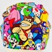 Nintendo Mario Cast Scrub Cap | Ladies Euro Bucket Surgical Hat | Nurse ...