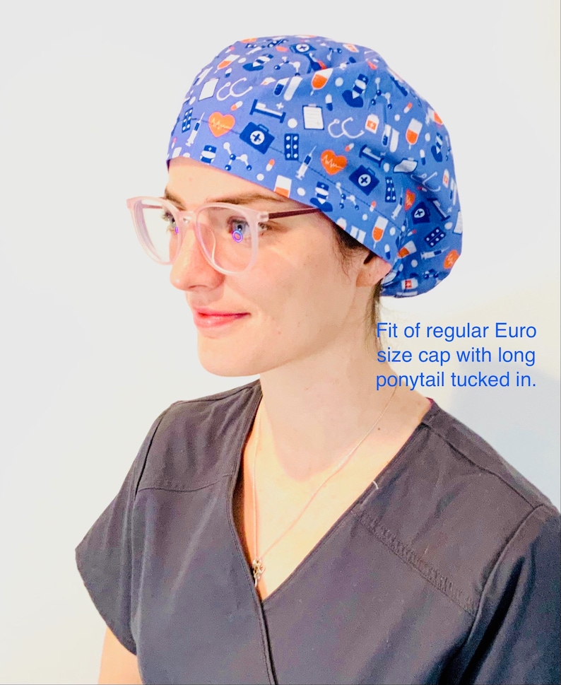 Nintendo Mario Cast Womens Scrub Cap | Ladies Euro Bucket Surgical Hat ...