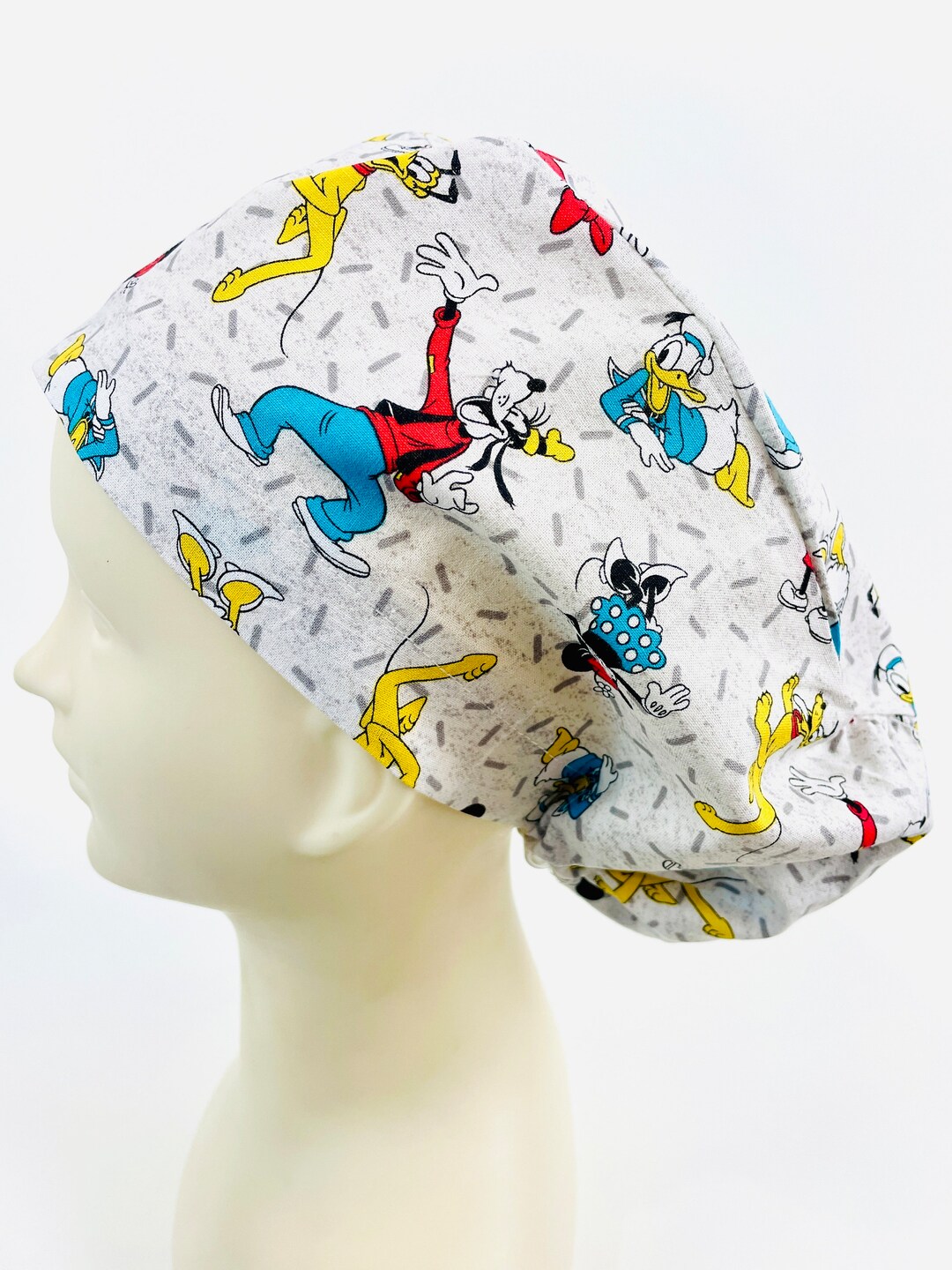 Scrub Cap Disney Mickey, Donald Duck, Goofy’s Gang | Ladies Bucket ...