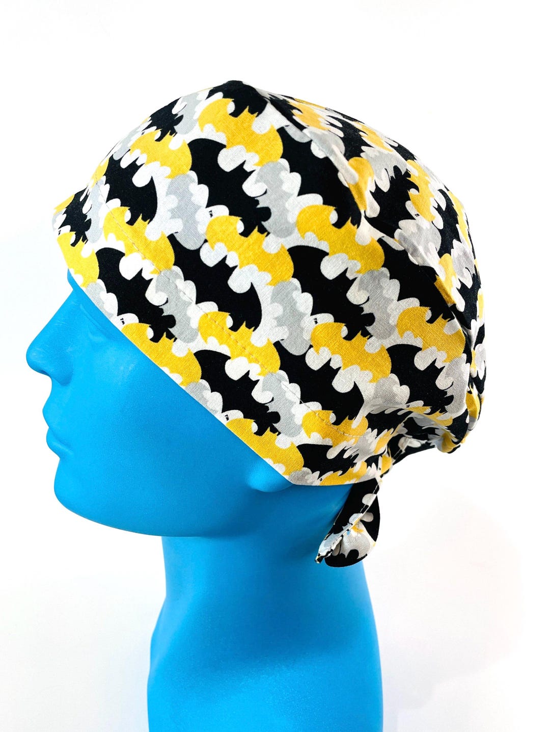 Batman Logo Print Fitted Pixie Scrub Hat | Men's Surgical Cap | OR ...