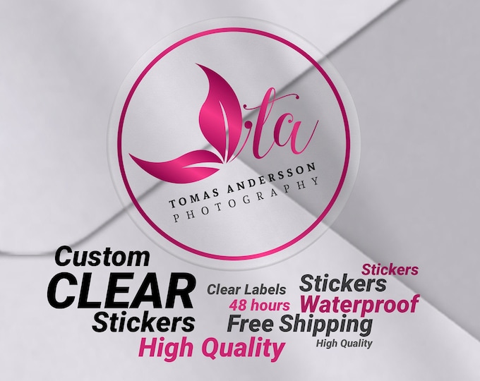 Custom Clear Label Clear Stickers With White Ink Labels and Stickers ...