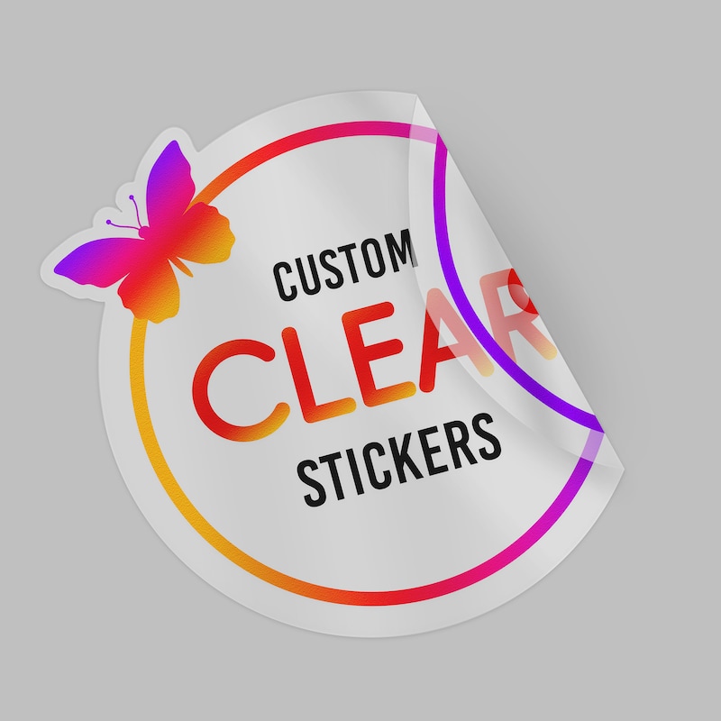 Clear Stickers Custom - Etsy
