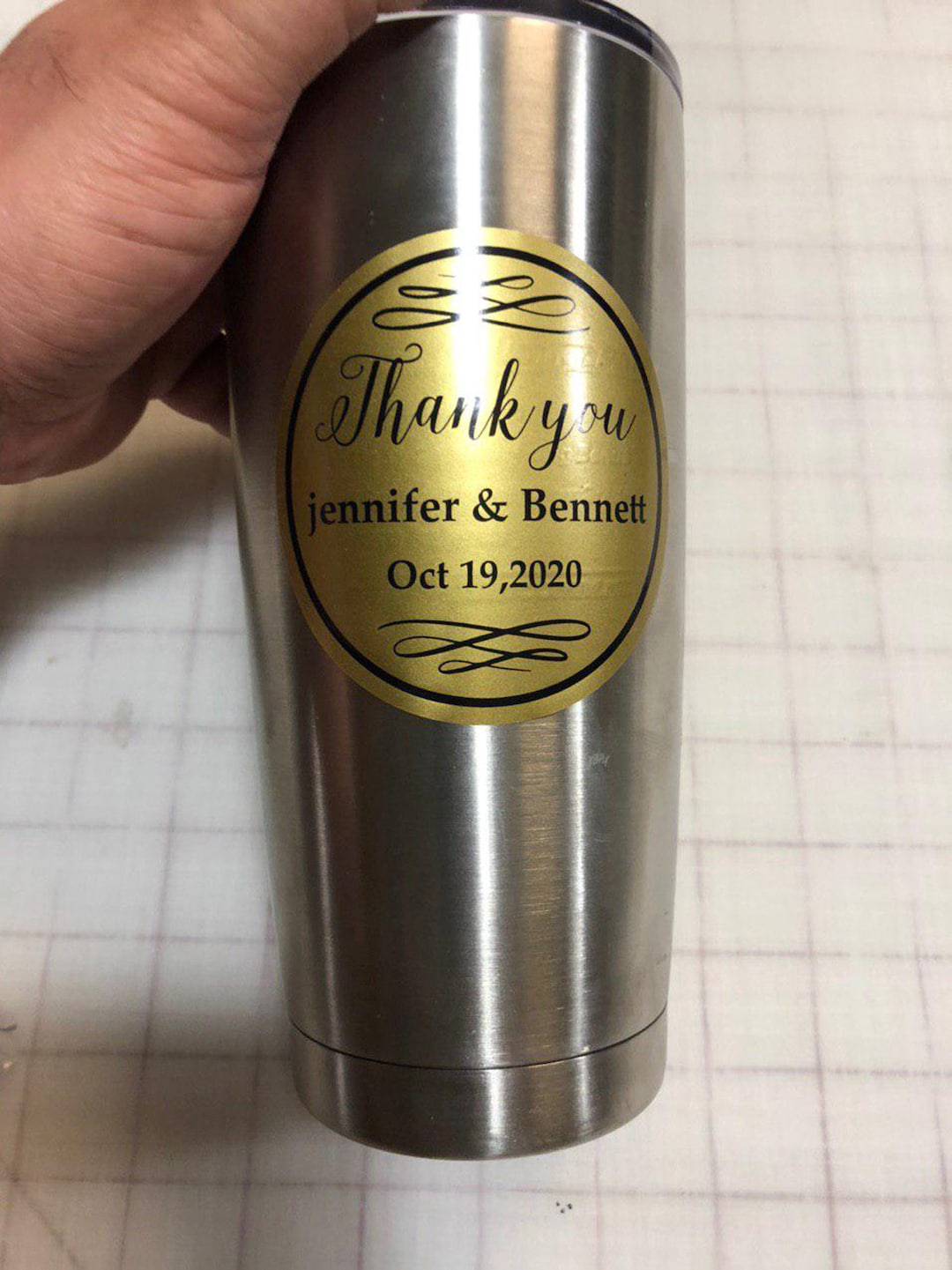 100 Custom Gold Foil Labels, Custom Real Foil Label, Gold Foil Label ...