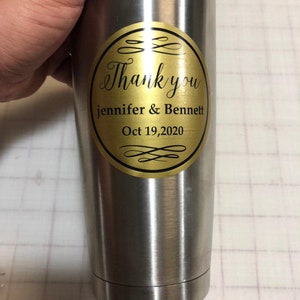 100 Custom Gold Foil Labels, Custom Real Foil Label, Gold Foil Label ...