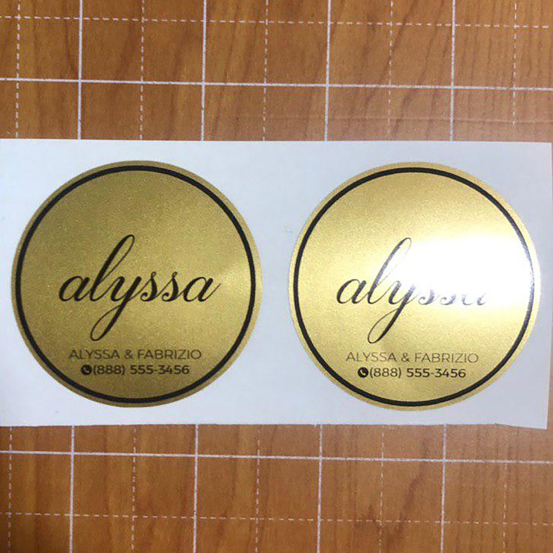 100 Custom Gold Foil Labels Custom Real Foil Label Gold Foil - Etsy