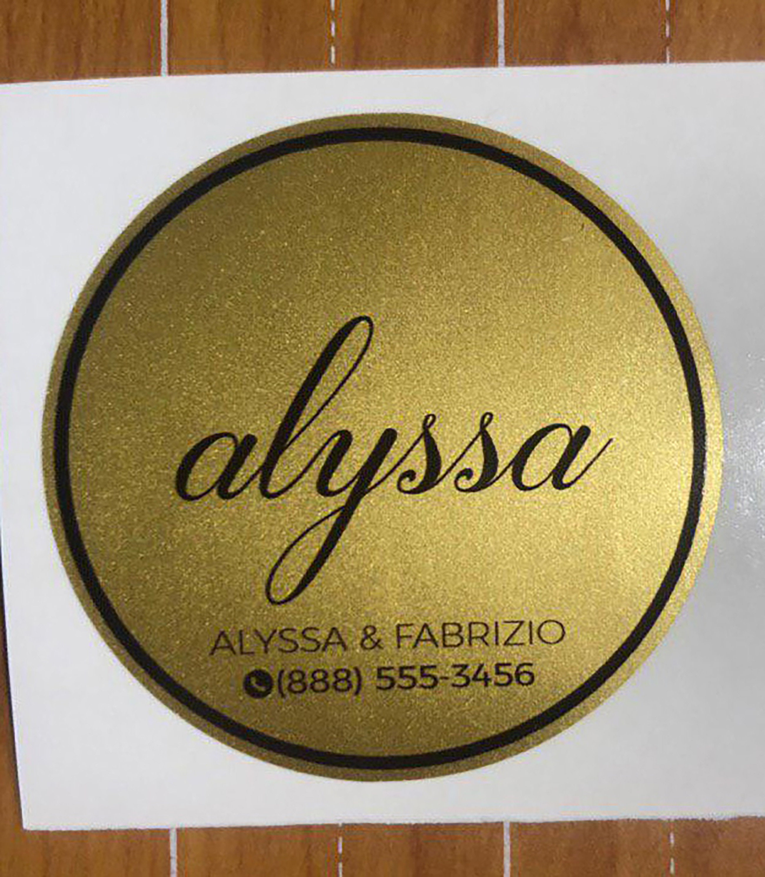 100 Custom Gold Foil Labels Custom Real Foil Label Gold Foil | Etsy