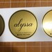 100 Custom Gold Foil Labels Custom Real Foil Label Gold Foil - Etsy