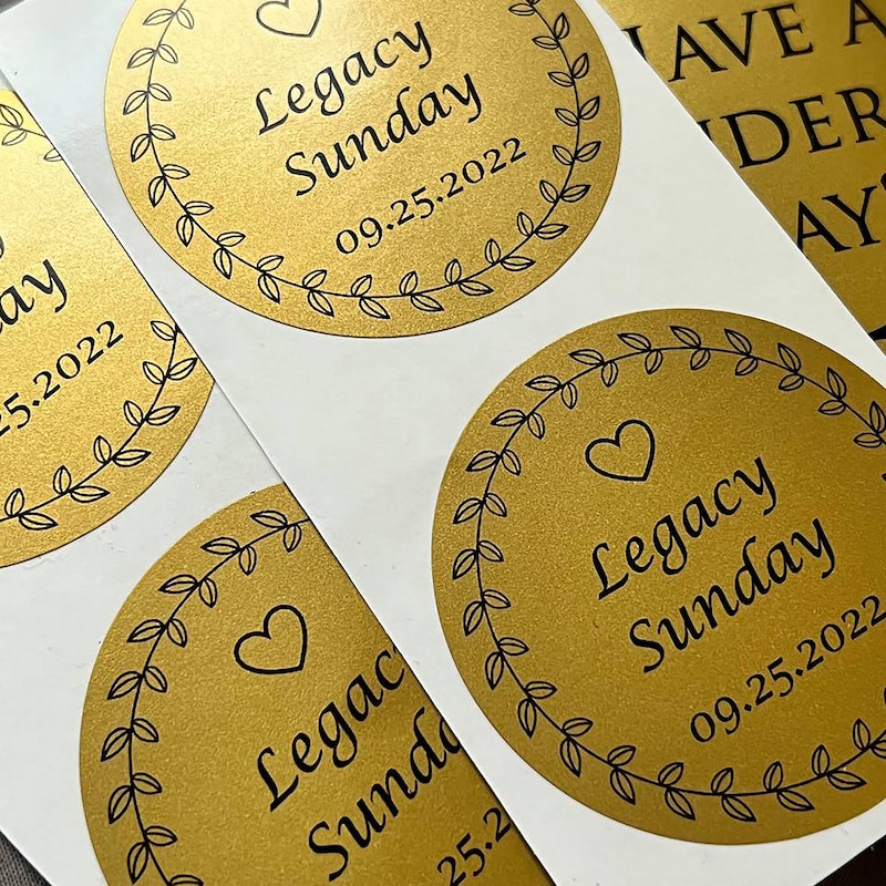 Gold Stickers - Etsy