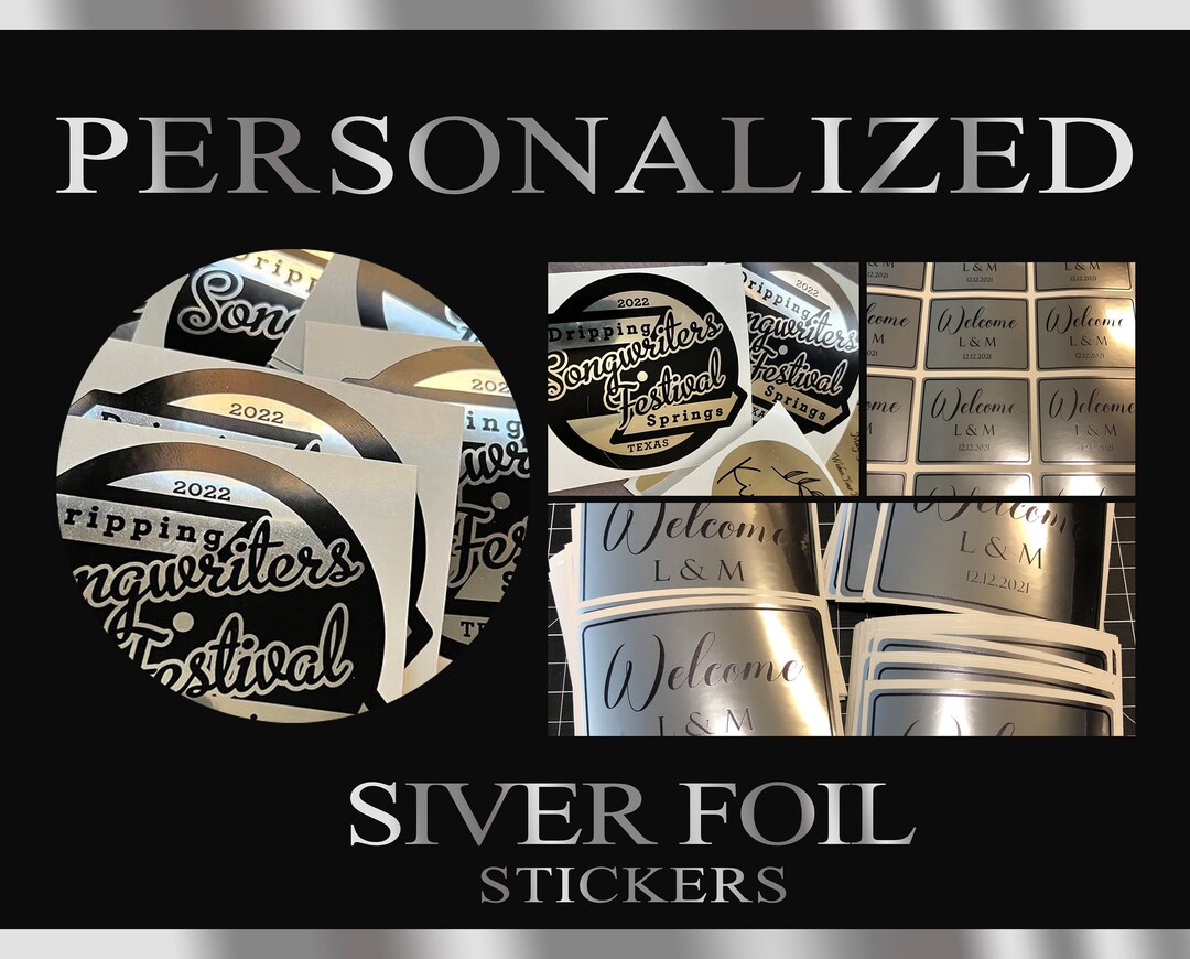 Foil Sticker, Foil Label, Silver Foil Stickers, Reflective Foil Labels ...