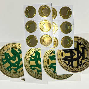 High Quality Gold Reflective Foil Stickers, Bulk Custom Gold Stickers ...