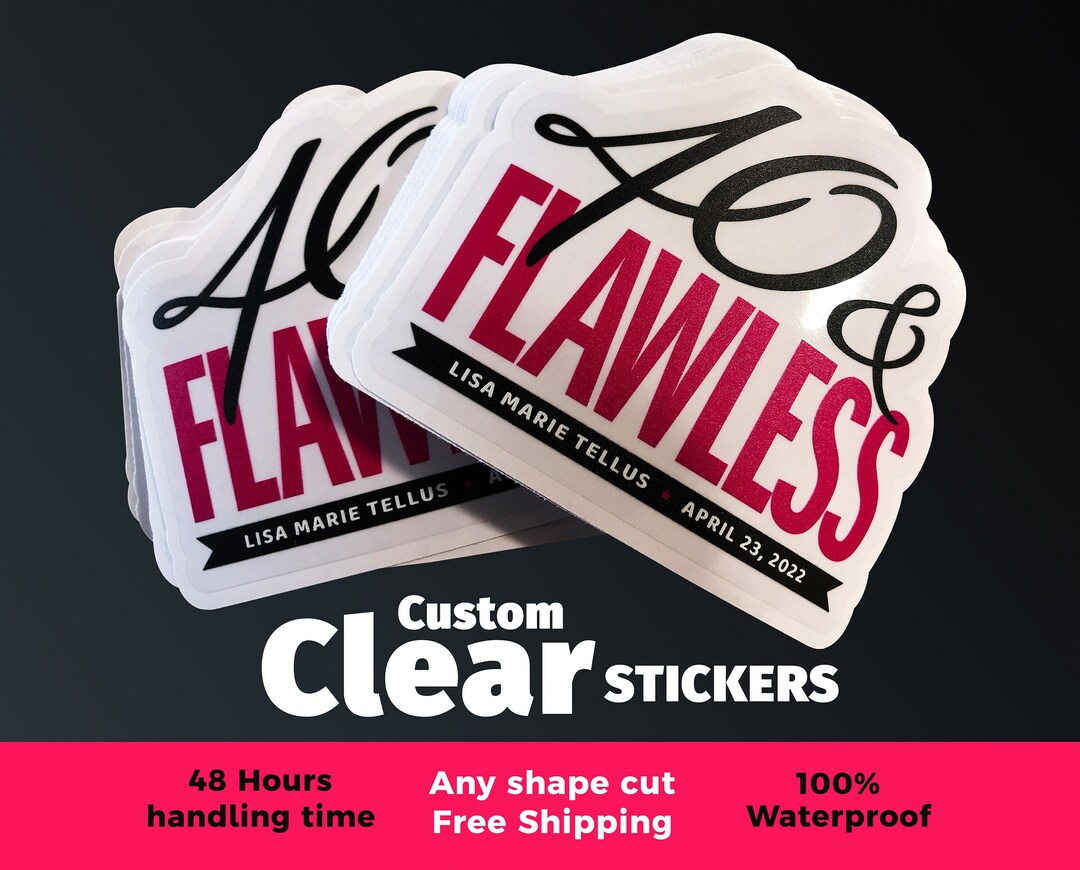 Custom Clear Stickers Clear Sticker Custom Clear Sticker Clear Custom ...