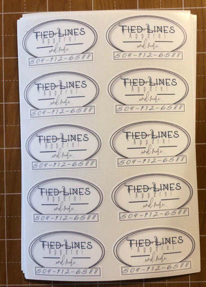 100 Label Stickers of Your Logo Custom Sticker Labels - Etsy