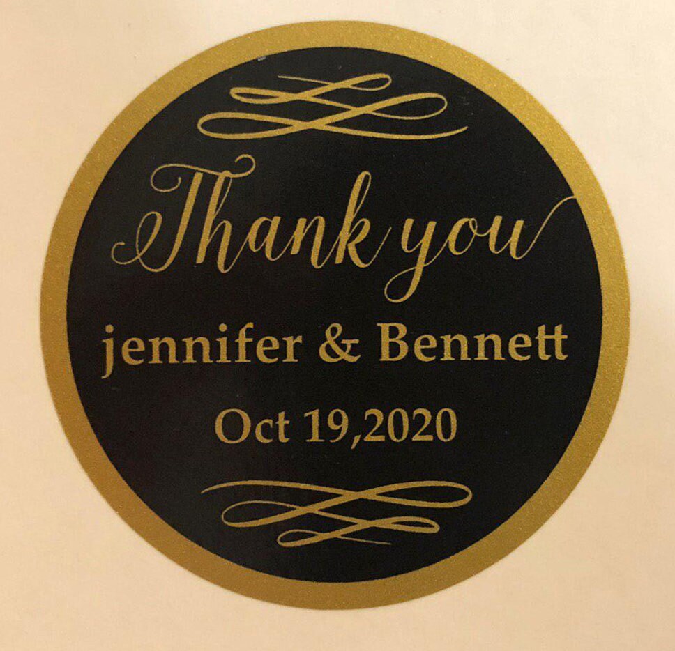 100 Custom Gold Labels Printing Waterproof Real Silver Foil - Etsy