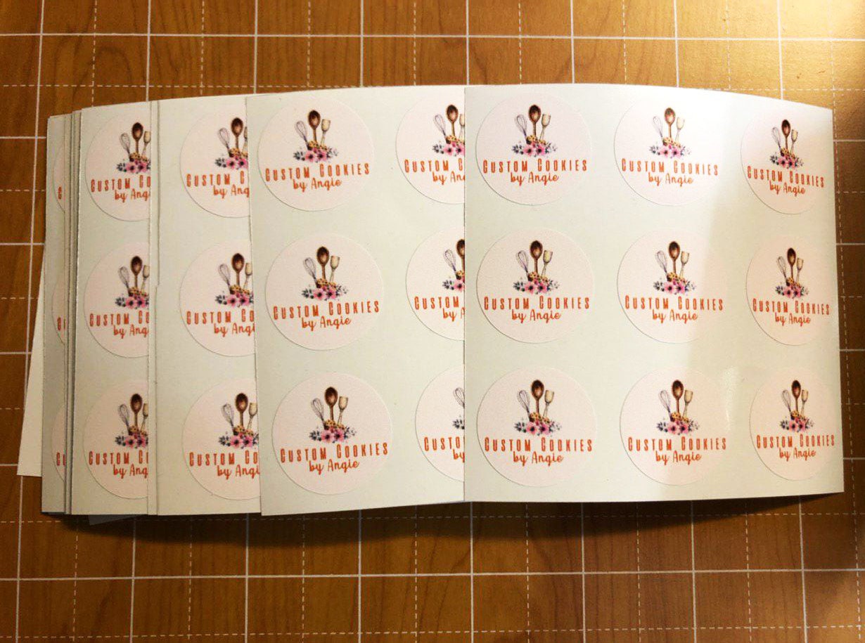 100 Label Stickers of Your Logo Custom Sticker Labels - Etsy