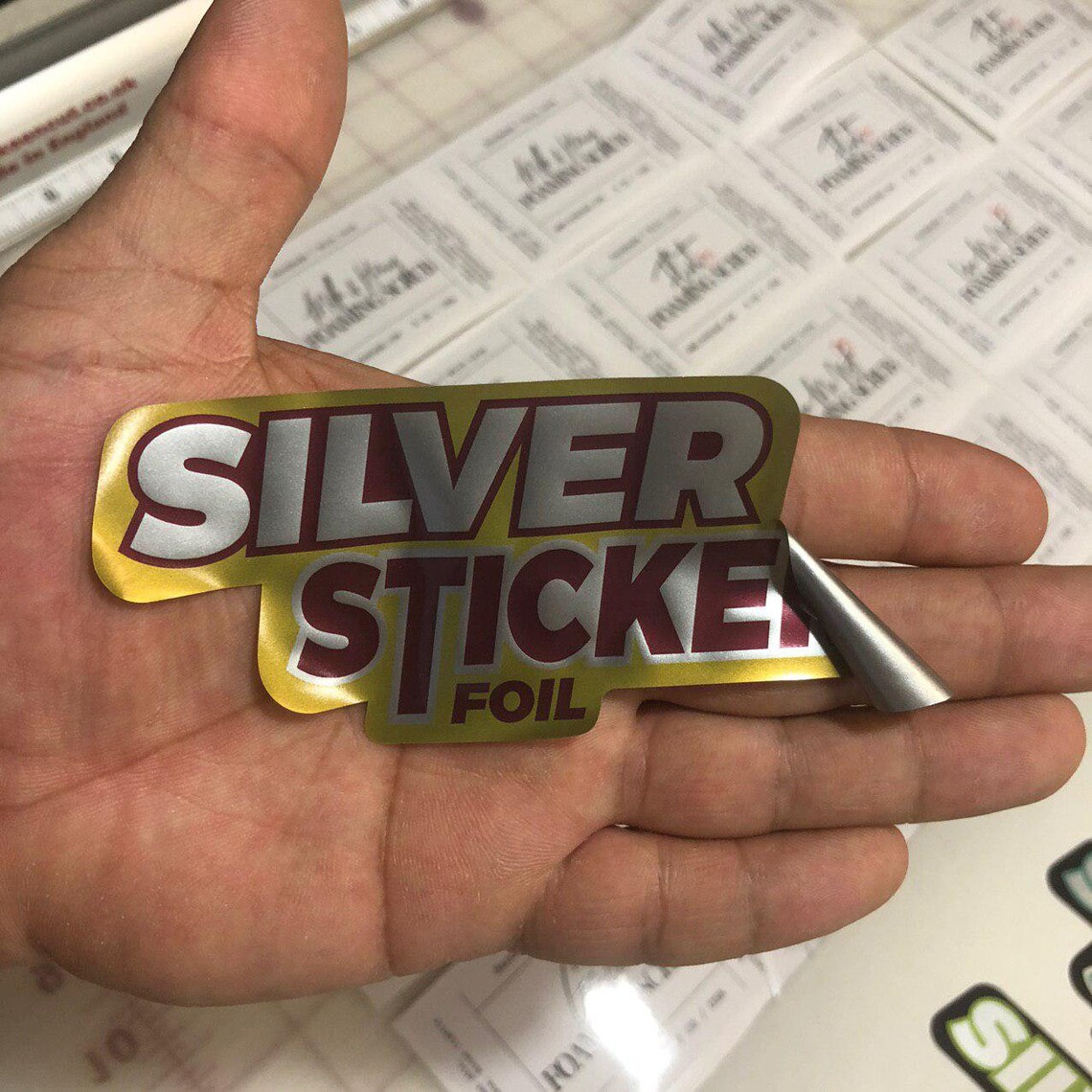 Custom Metallic Gold Labels : Waterproof Stickers, Customized Print - Etsy