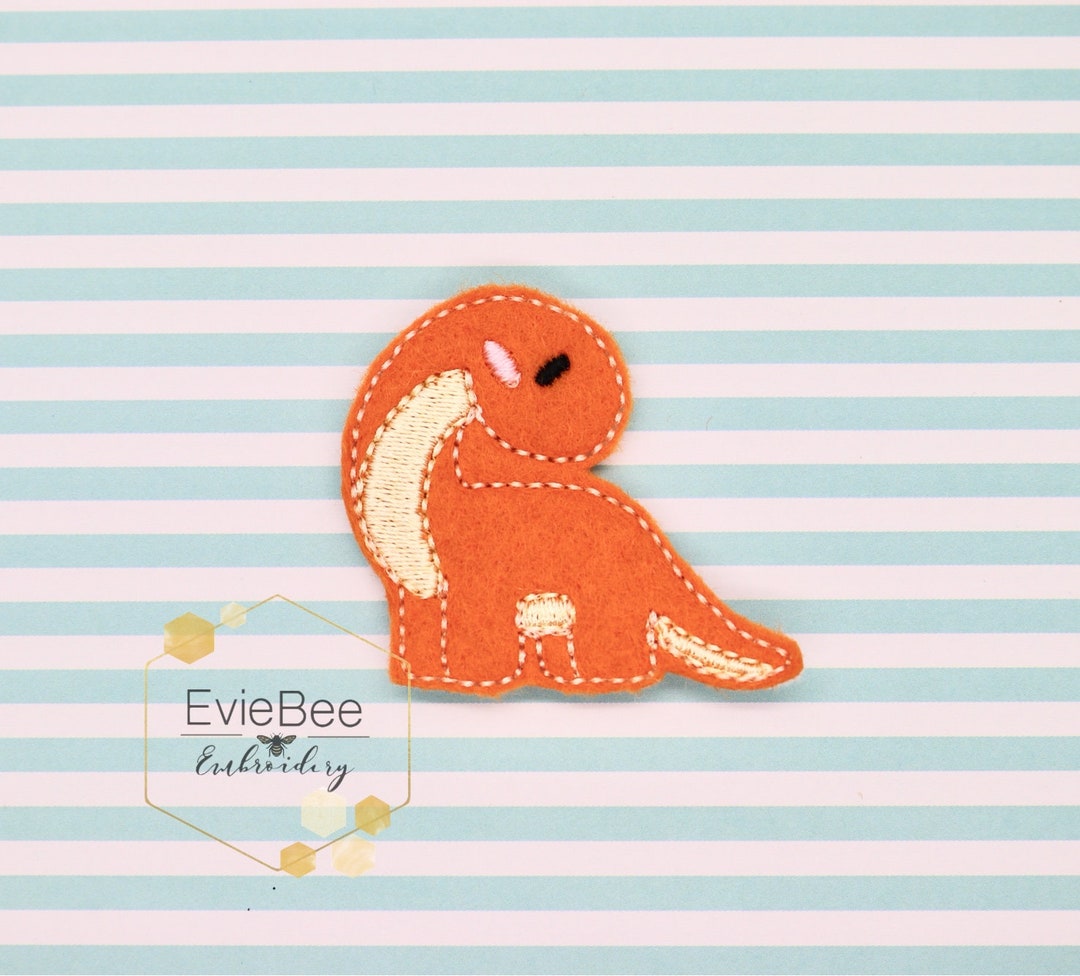 Brontosaurus Dinosaur Digital Embroidery Design - Etsy