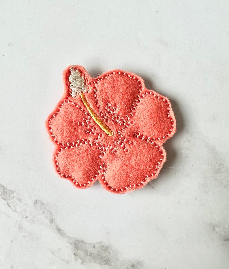 Tropical Flower Feltie Digital Embroidery Design - Etsy