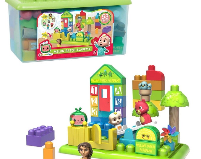 Cocomelon Patch Academy, 53 Large Building Blocks Includes 6 Character ...