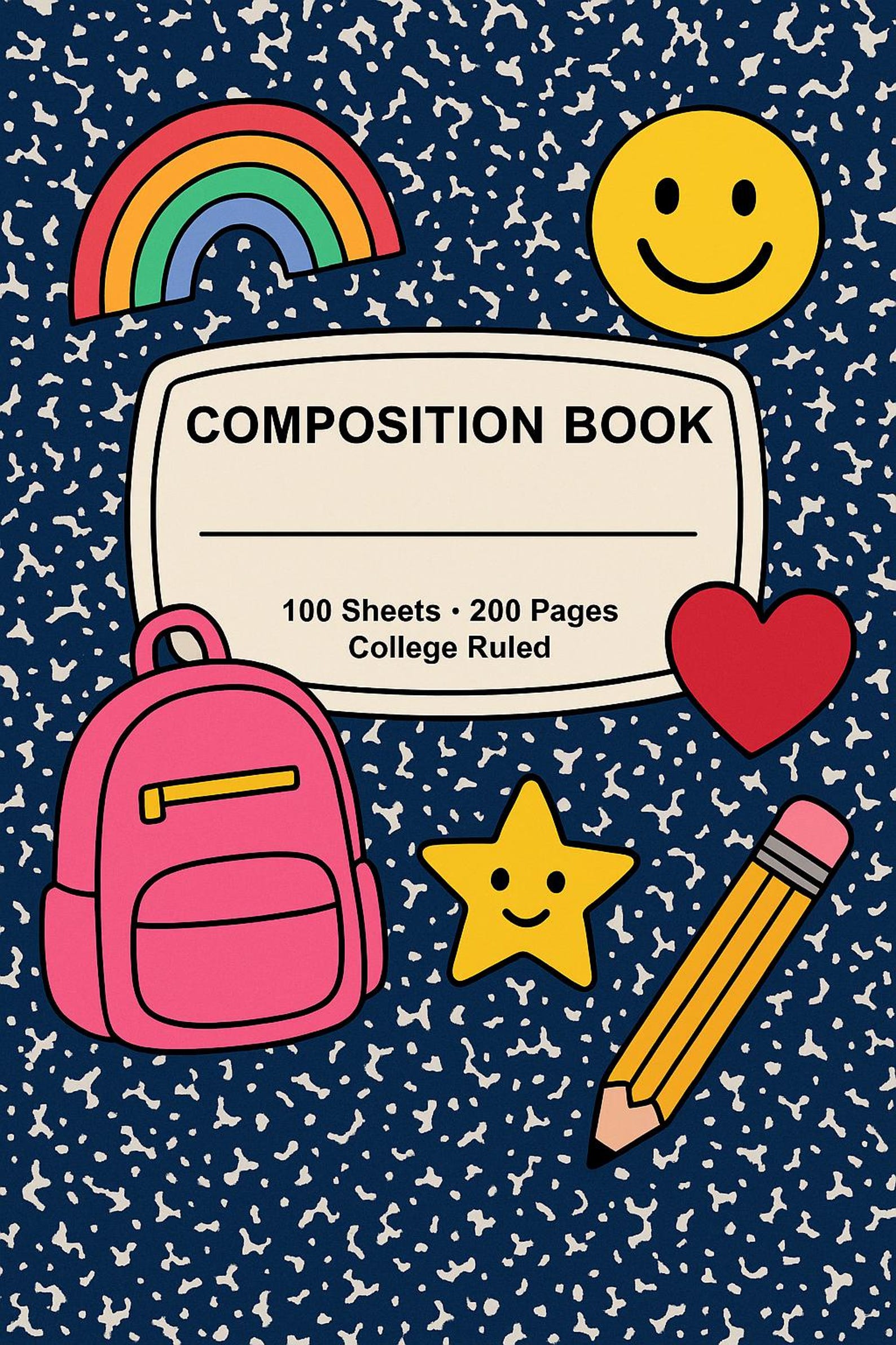 Printable Composition Book Gift Bag Label – Canva Template – Perfect ...