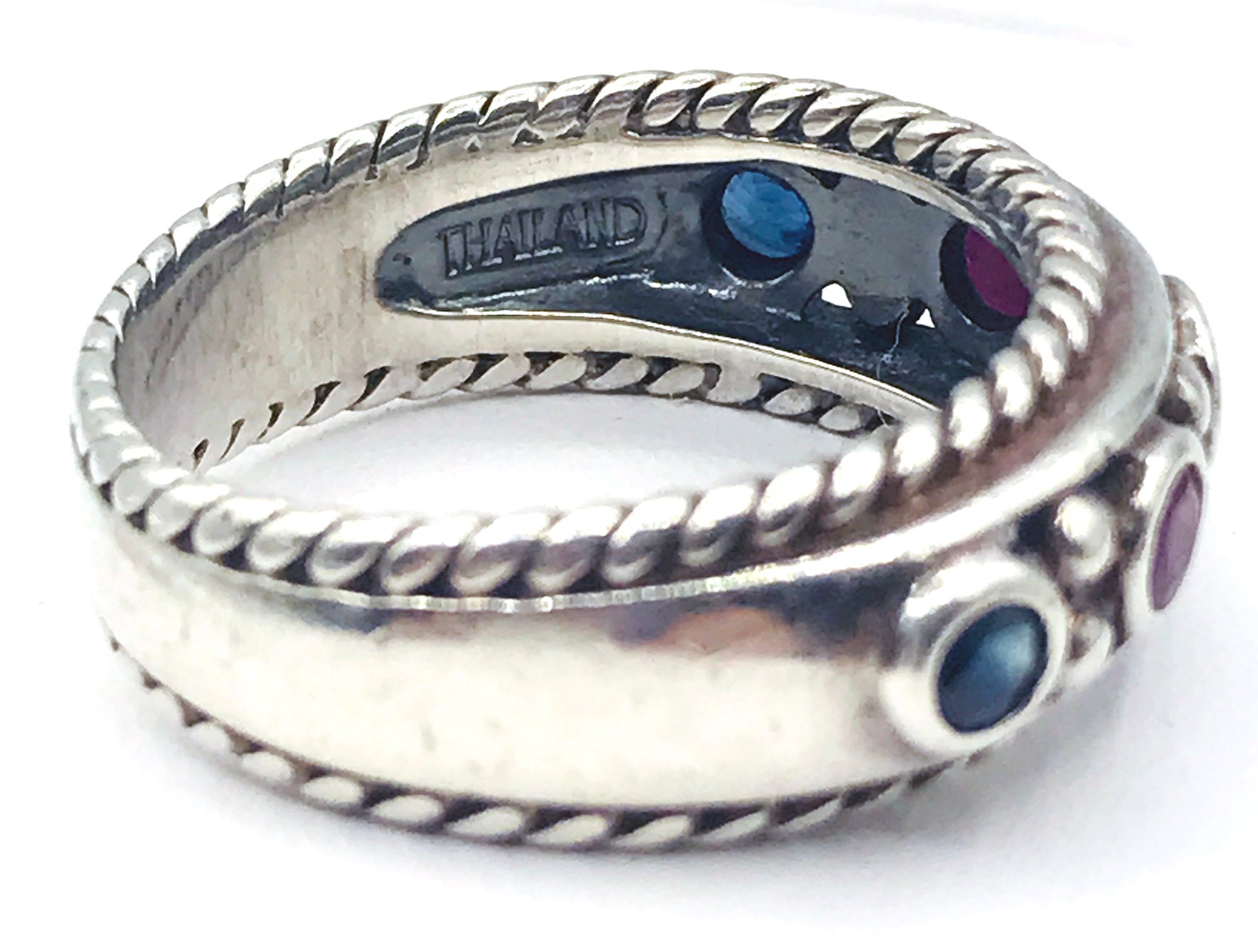 Mystical CNA PRANDA 925 Emeralds, Rubies and Sapphire Multi-stone ...