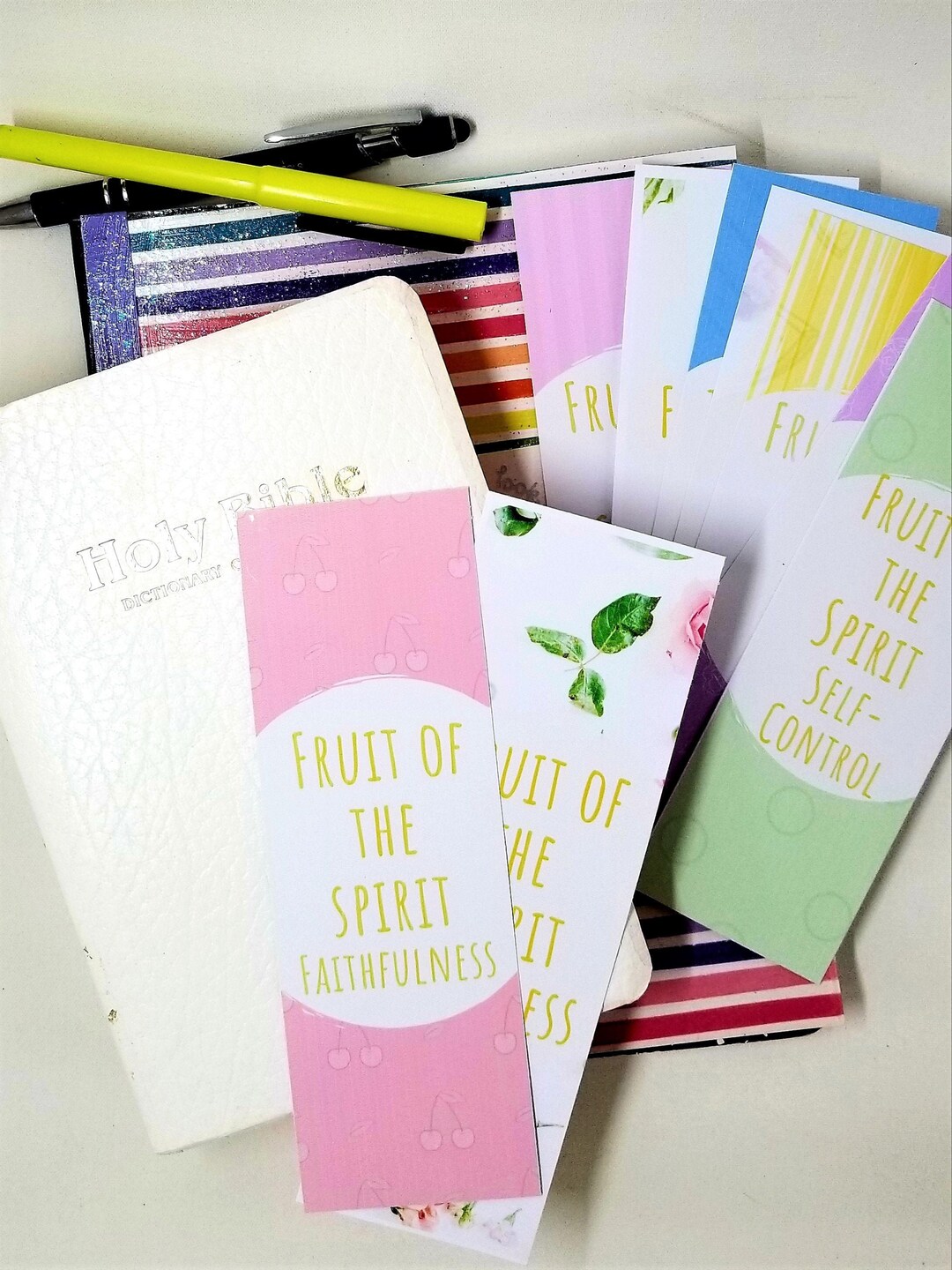 Fruit of the Spirit Bookmarks/digital Down Load Product/set of 9 ...