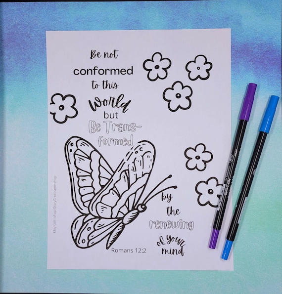 Romans 12 2 Coloring Page Pin By Cindy Sheltmire On KID FUN