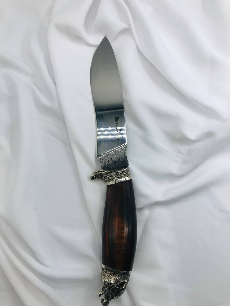 Russian hunting author knife Borz х40 s steel | Etsy