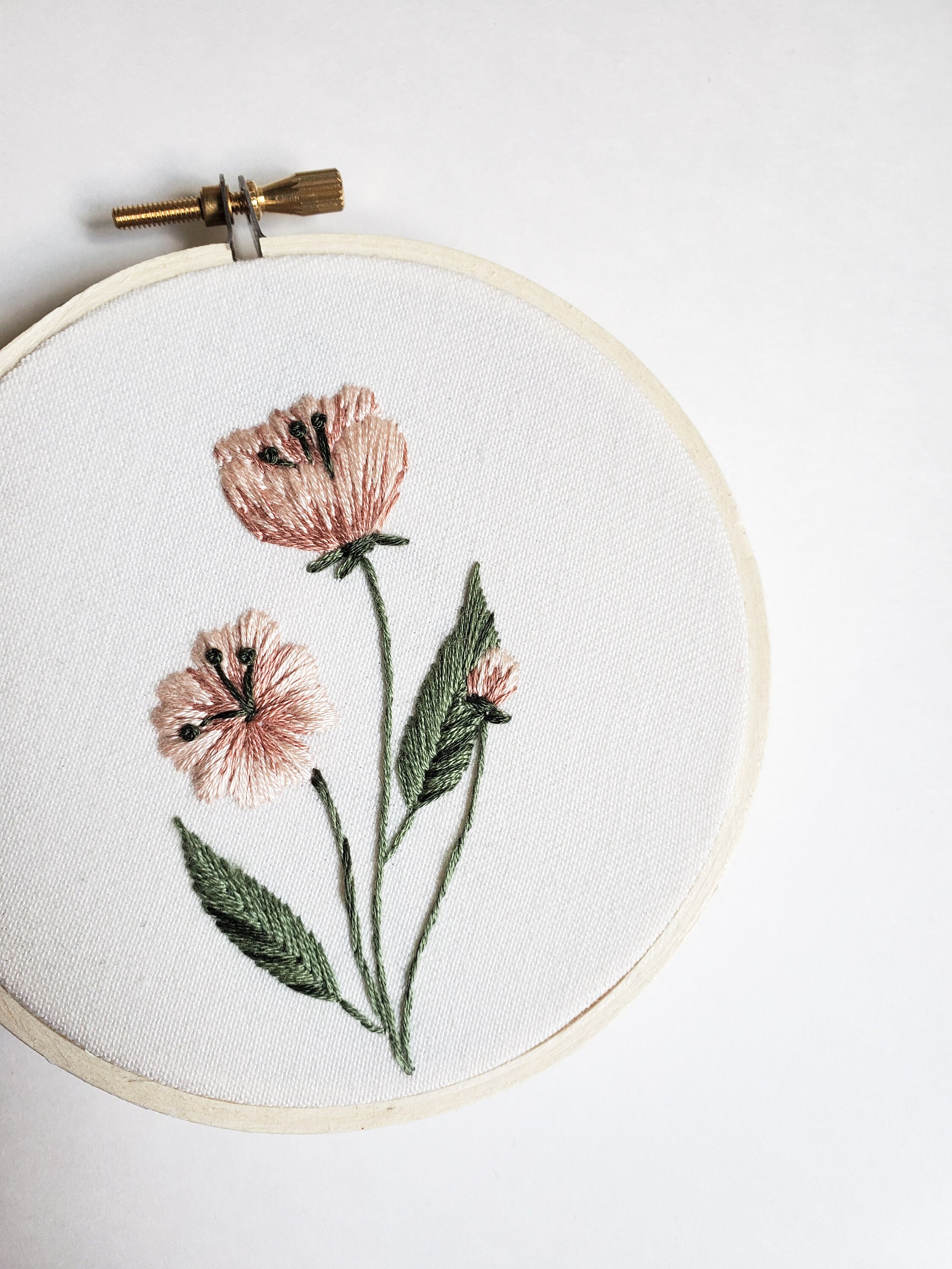 Floral Embroidery Pattern for Beginners / Starter PDF | Etsy