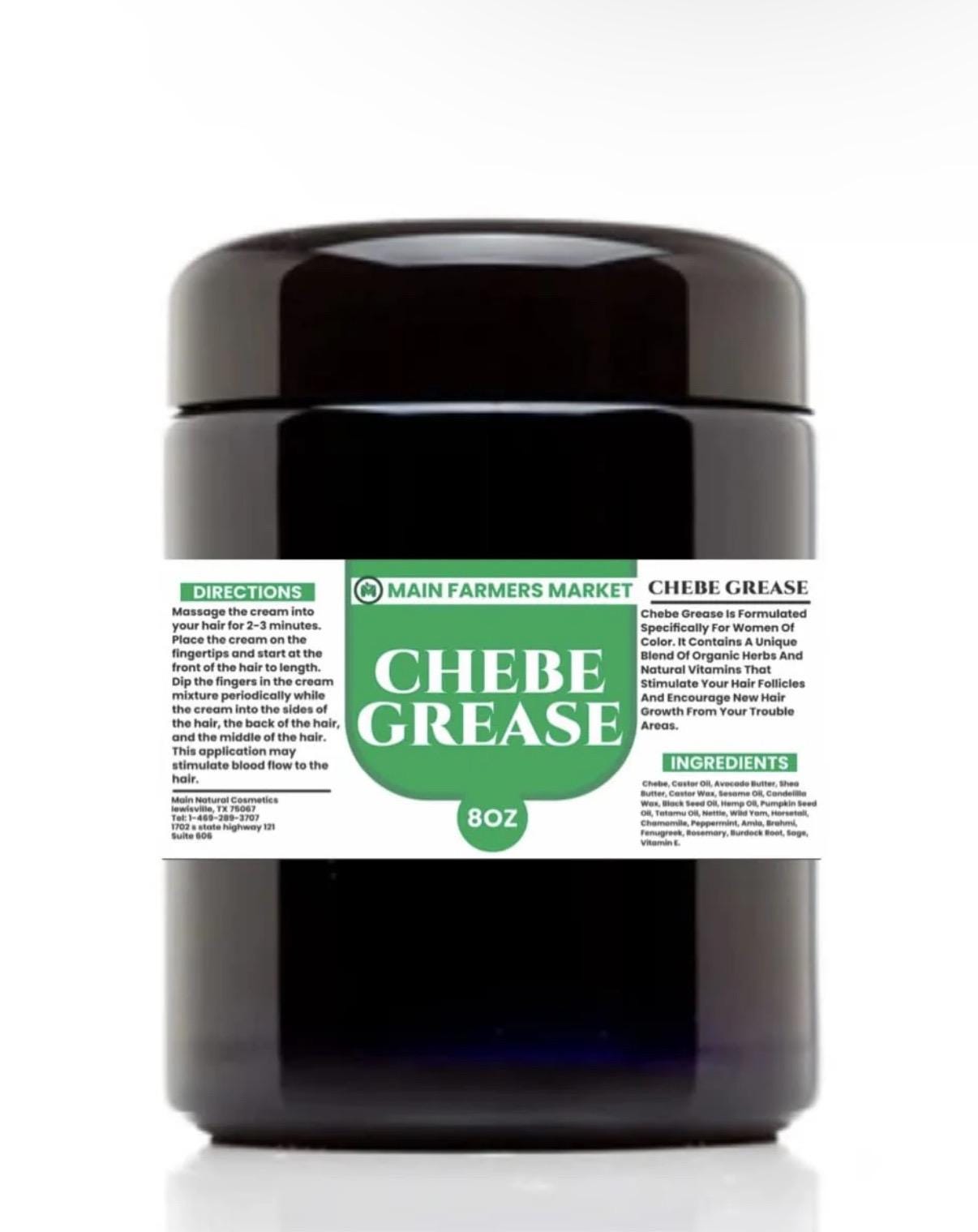 Authentic Chebe Hair Grease for Hair Growth 8oz by Main Natural ...