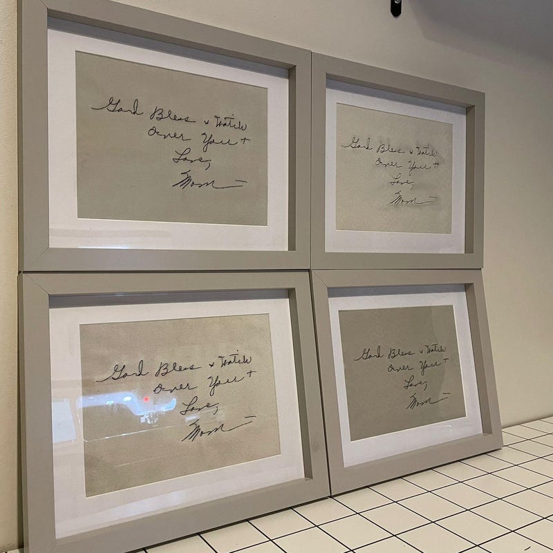 Handwriting Frame - Etsy UK