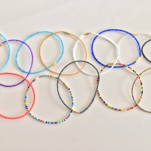 Beaded Anklets - Assorted Colors - African Jewelry - Anklets - Pastel ...