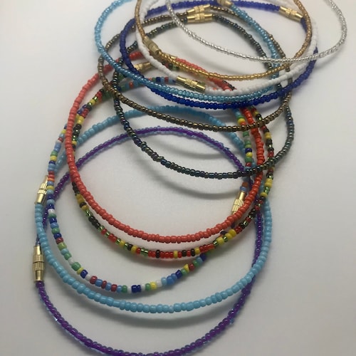 Assorted Beaded Anklets African Jewelry Anklets With - Etsy