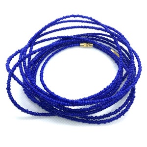 Royal Blue Waist Beads African Waist Beads Waist Shaper Weighloss ...