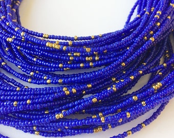 Royal Blue Waist Beads African Waist Beads Waist Shaper Weighloss ...