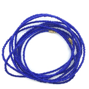 Royal Blue Waist Beads African Waist Beads Waist Shaper Weighloss ...