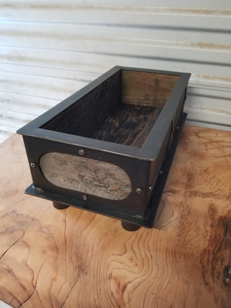 Industrial Planter Box / Decorative Box - Etsy
