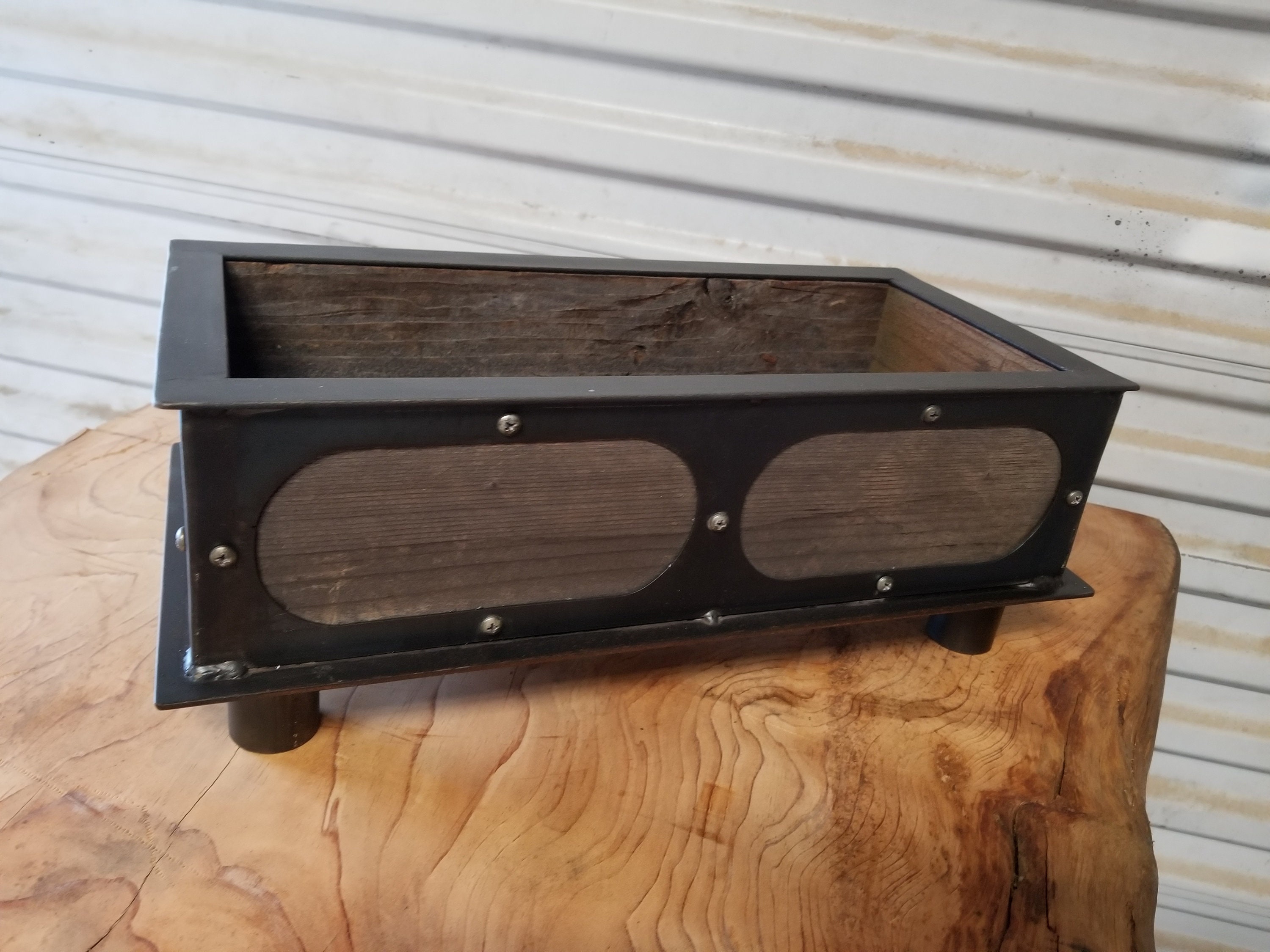 Industrial Planter Box / Decorative Box - Etsy