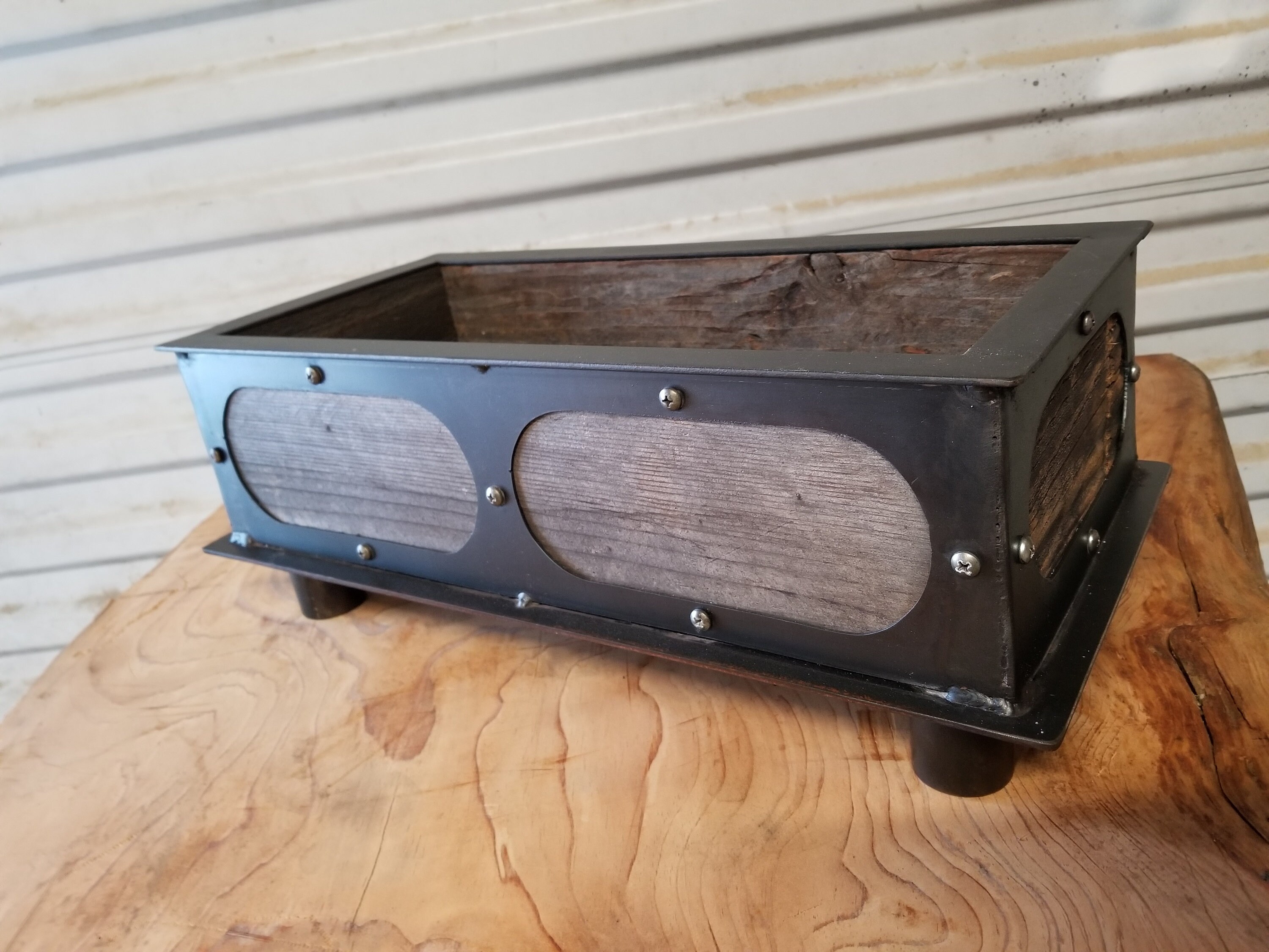 Industrial Planter Box / Decorative Box - Etsy