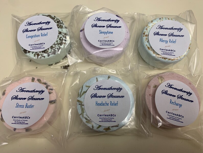 Aromatherapy Shower Steamers Self Care 6 Pack Etsy Canada